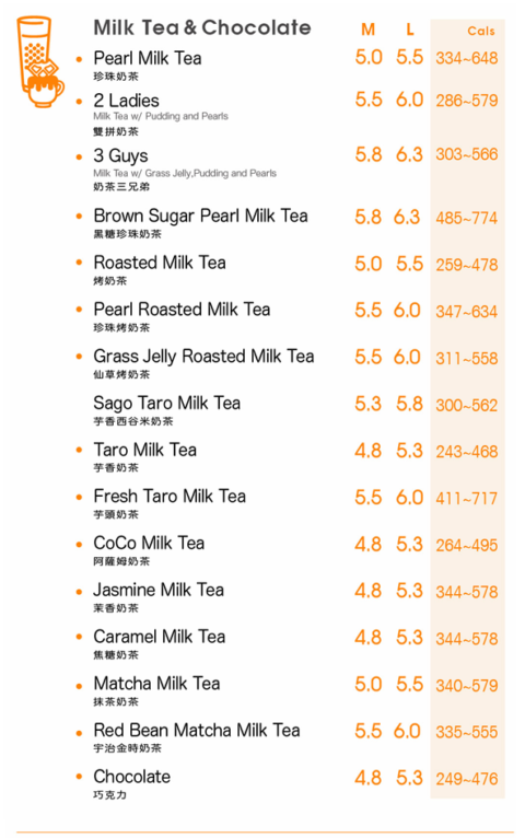 Menu | CoCo Fresh Tea & Juice Canada